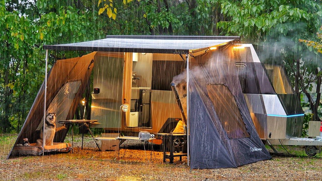 УЮТНЫЙ КЕМПИНГ ПОД ДОЖДЁМ 💰 ₽1,900,000 РОСКОШНЫЙ КИБЕР-КАРАВАН