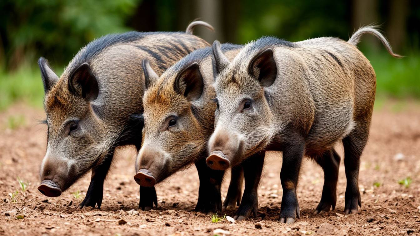 Дикие Животные. Чем кормить диких кабанов?