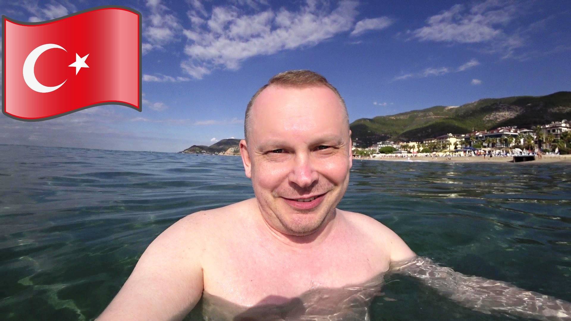 #2.3.Аланья. Бегу на пляж Клеопатры №14! Заглянул на Вторничный рынок, цены на фрукты в Турции.