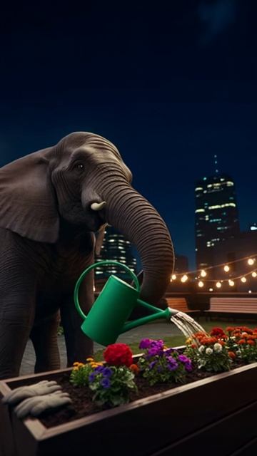 Ночью город принадлежит им 🌃🦒 Незваные гости из зоопарка