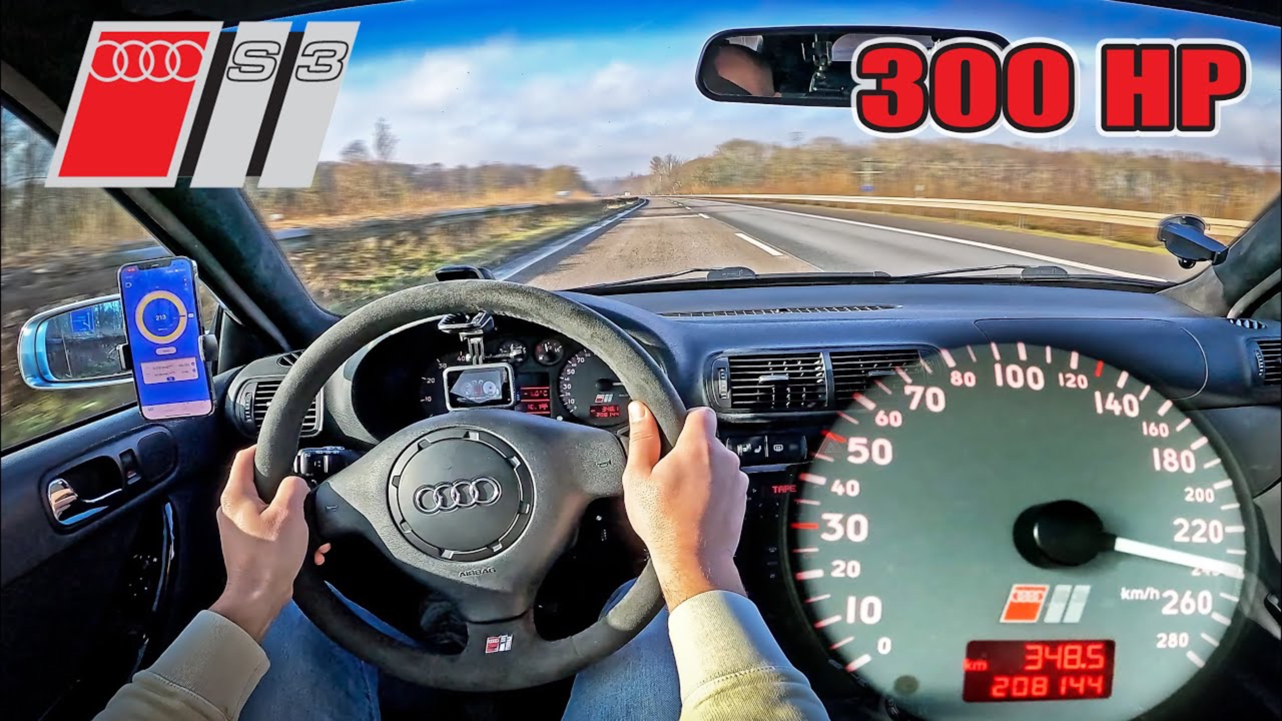 300ЛС Audi S3 8L ОТЛИЧНО ЗВУЧИТ на АВТОБАНЕ AutoTopNL