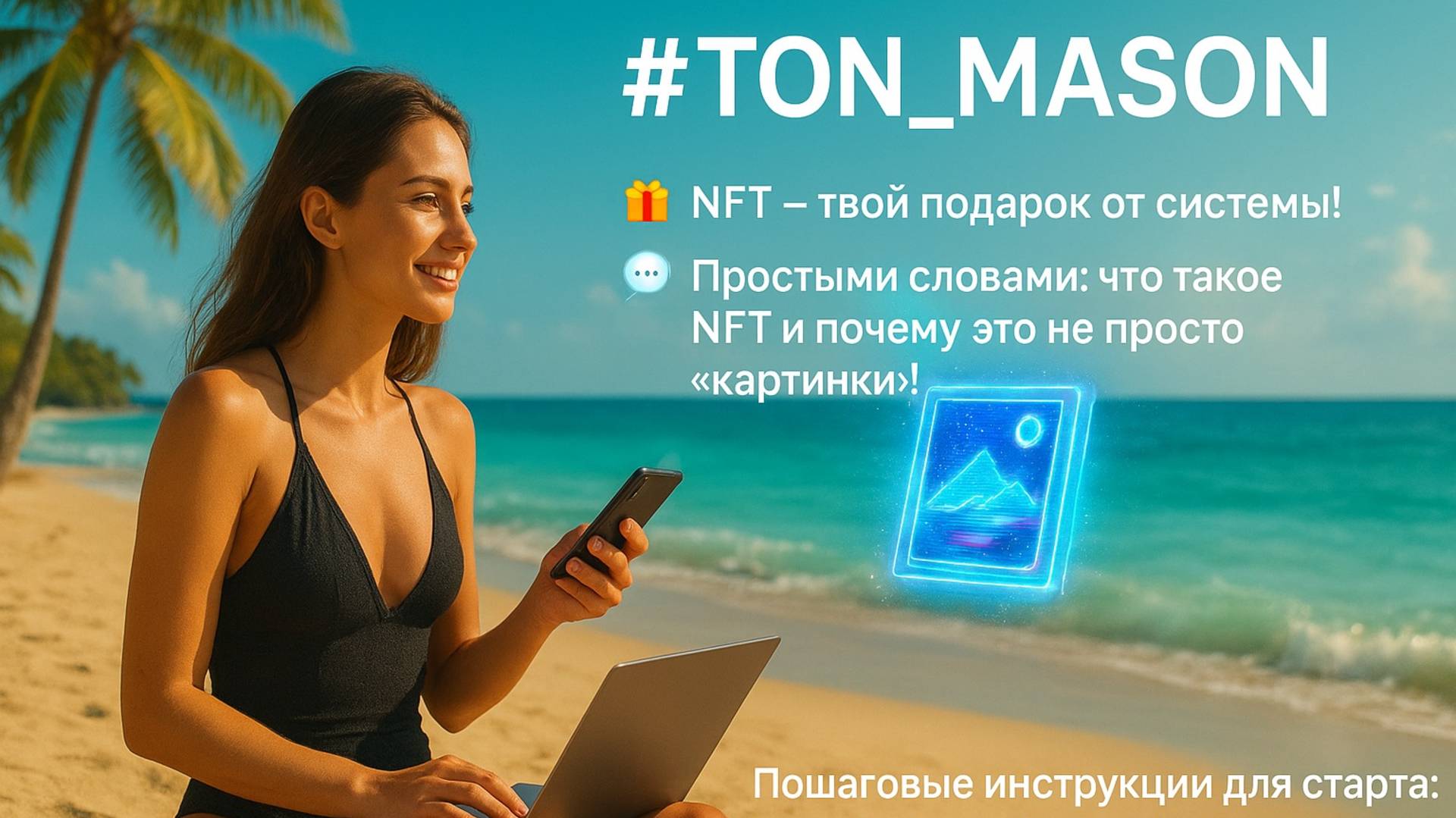 #TON_MASON. NFT - Твой подарок от системы. Простыми словами — что такое NFT.