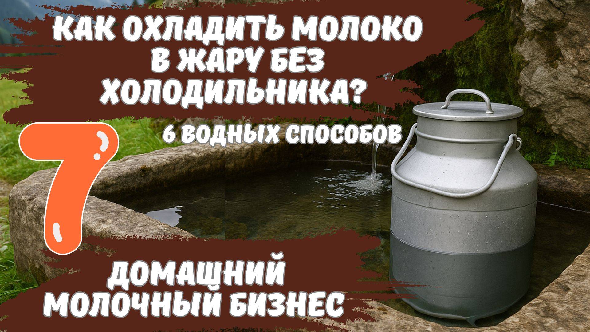 Как охладить молоко в жару без холодильника? 6 водных способов. Домашний молочный бизнес. Выпуск 7