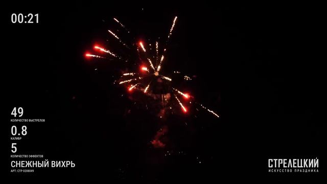 Фейерверк 49 залпов «Снежный Вихрь» Стрелецкий СТР 0208049