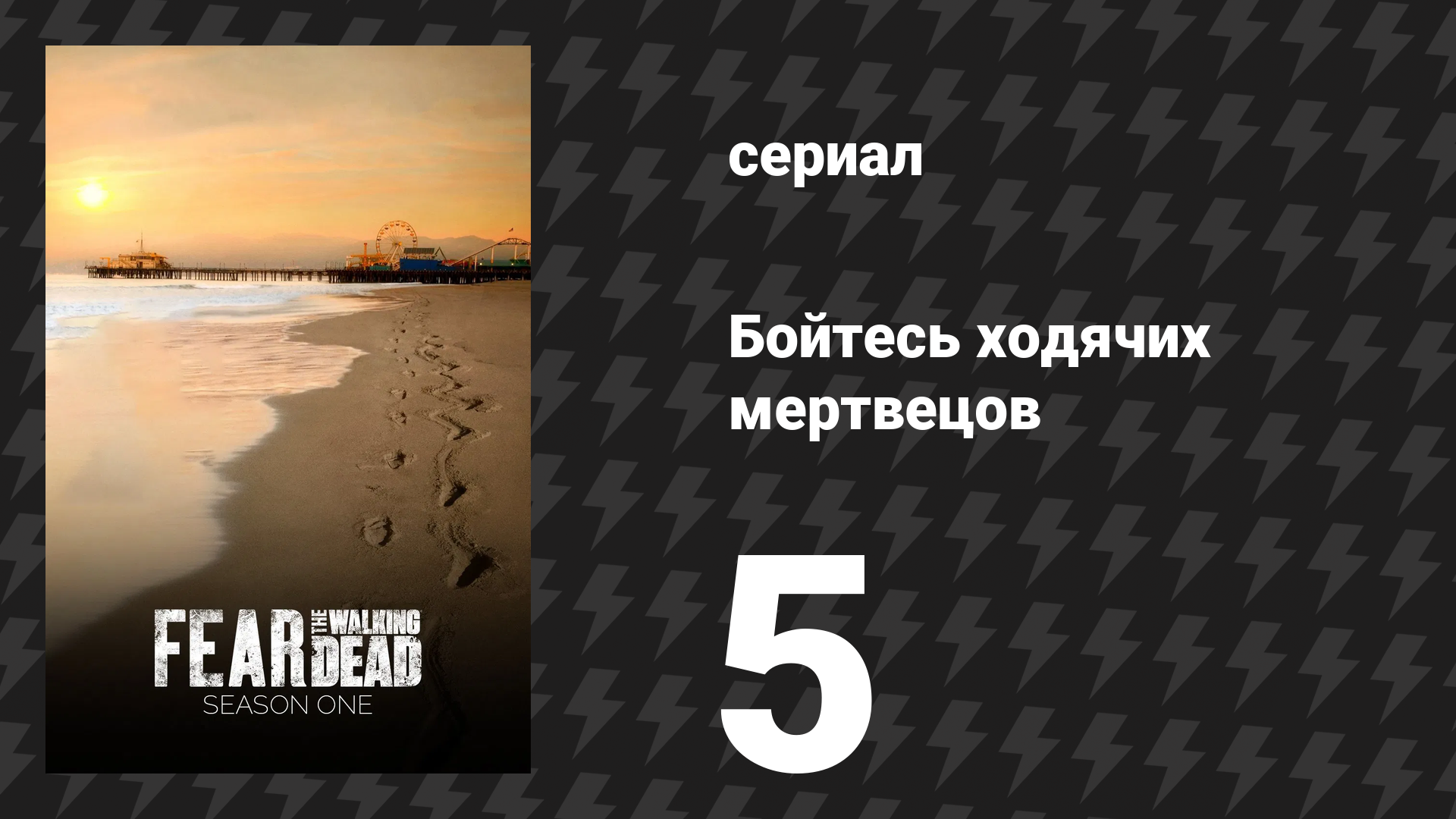 Бойтесь ходячих мертвецов 1 сезон 5 серия «Кобальт» (сериал, 2015)