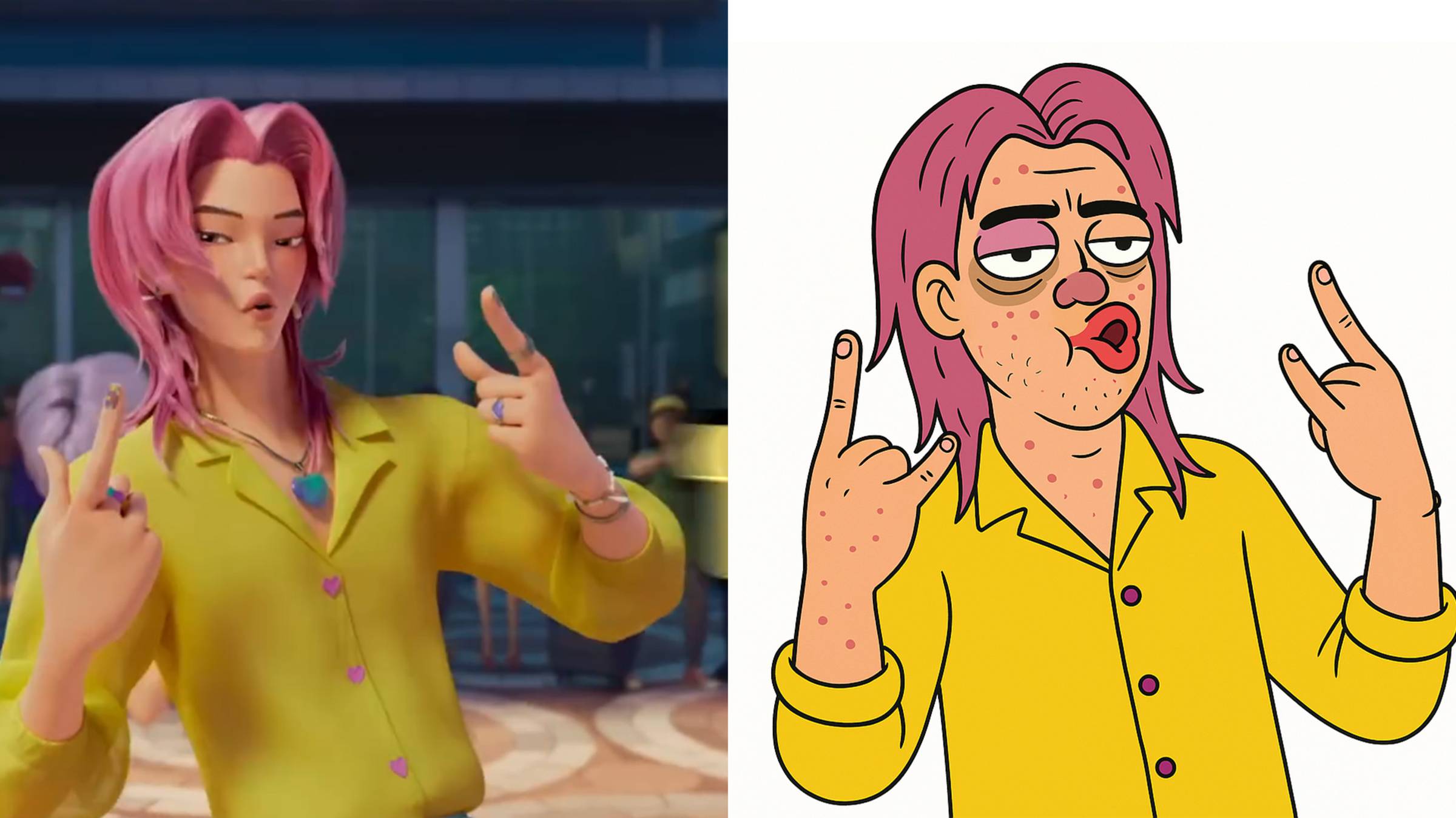 Demon Hunters – Cringe Remix 🤡Soda Pop.  Охотники на демонов превратились в проклятый мульт #мем