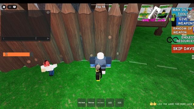 стал админом в 99 ночей в лесу в роблокс (название игры в описании)