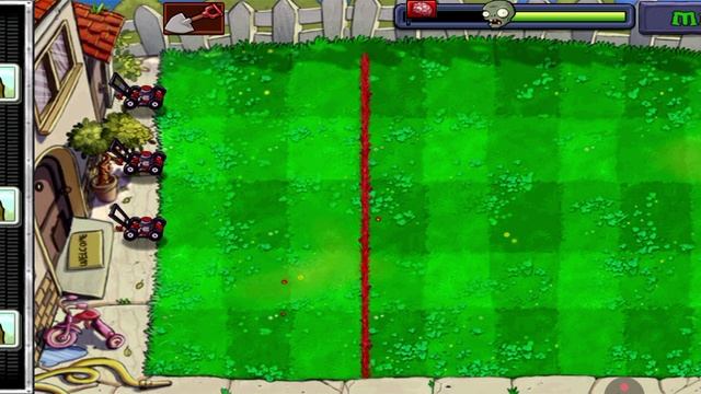 Прохожу мини игру PVZ 1 "Ореховый боулинг"