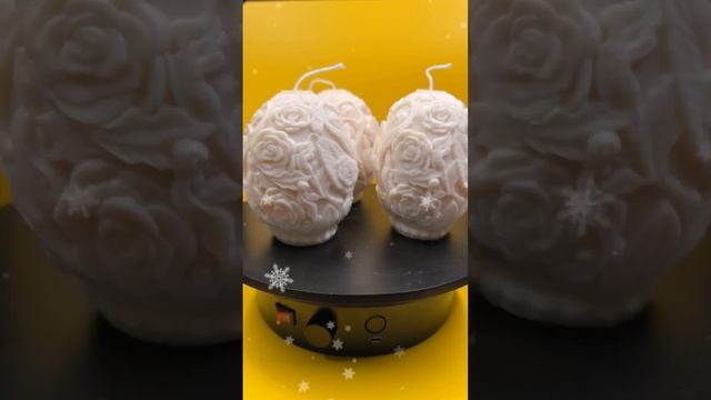 Интерьерные свечи ручной работы .