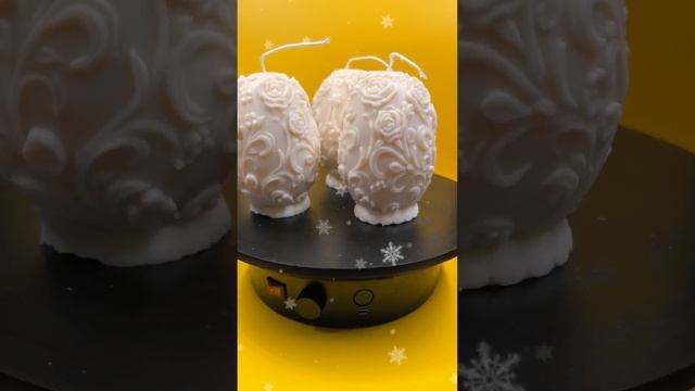 Интерьерные свечи ручной работы .