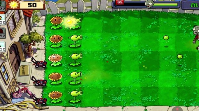 Прохожу PVZ 1 level 1-4