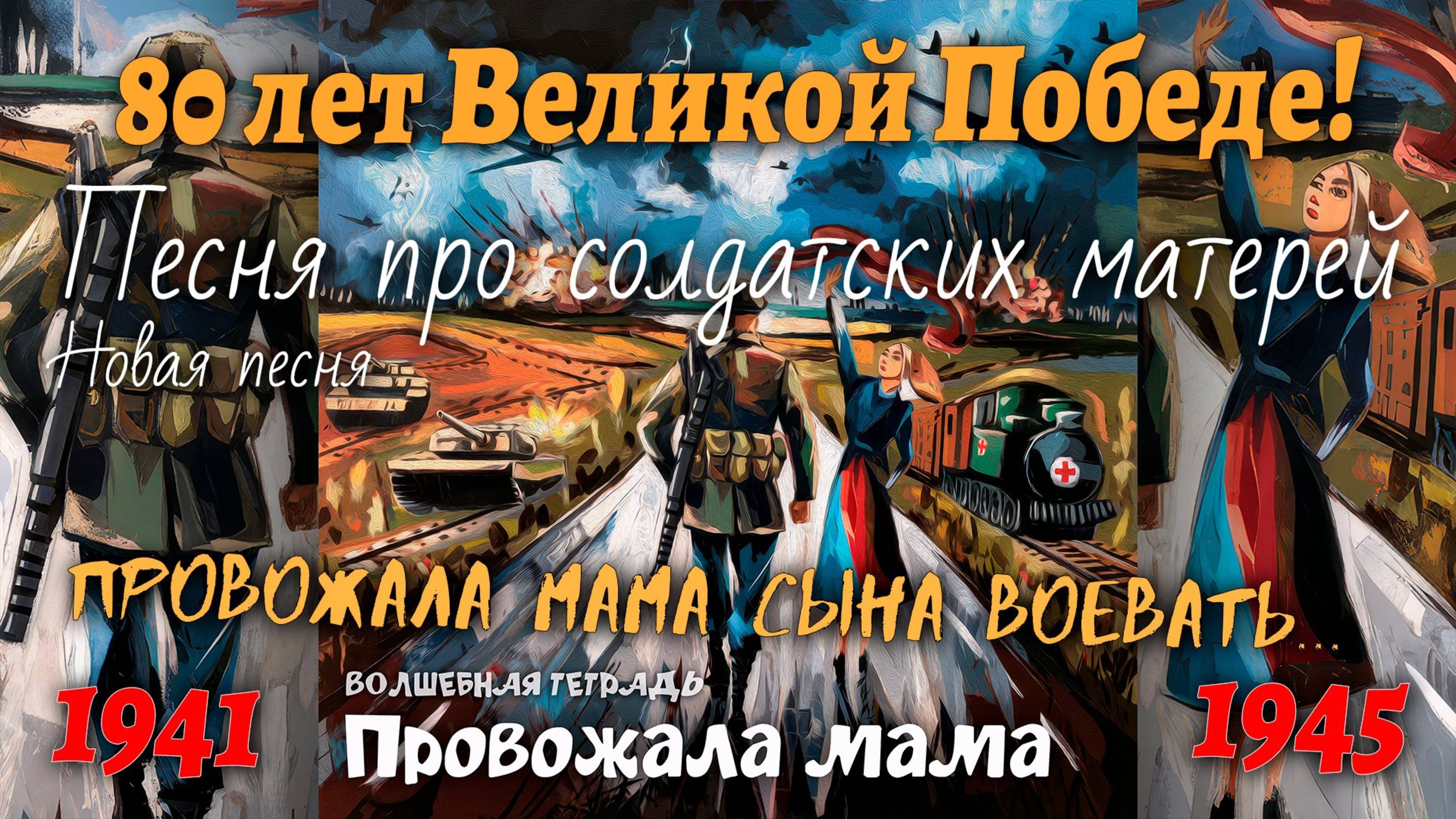 Волшебная тетрадь. "Провожала мама". Новая песня про солдатских матерей. 9 мая. День Победы.