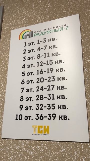 Обзор подъезда в ЖК Радужный-2. Дом №12