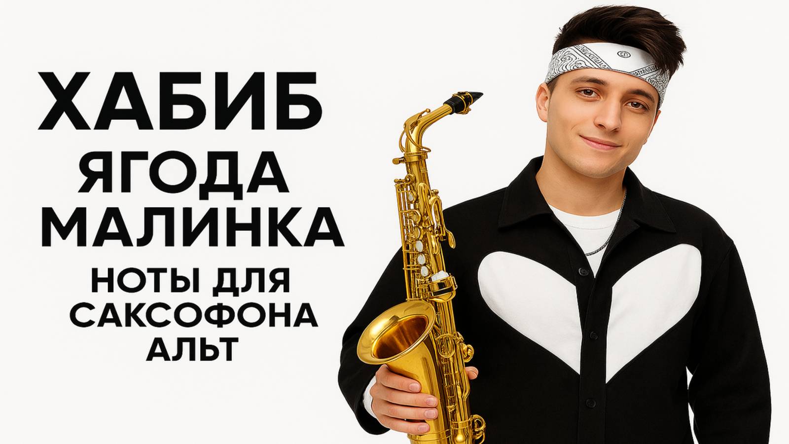 🎷 Хабиб — Ягода малинка | Видеоноты для саксофона АЛЬТ