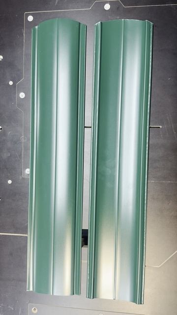 Металлический штакетник Полукруглый RAL 6005 Глянцевое покрытие