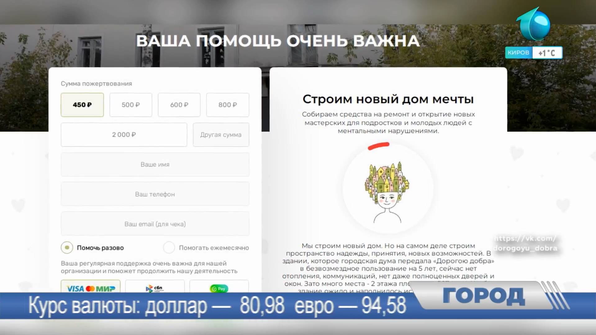 Большой субботник "Дорогою добра"//Репортаж Первого городского