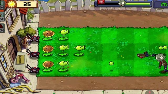 Прохожу PVZ 1 level 1-3