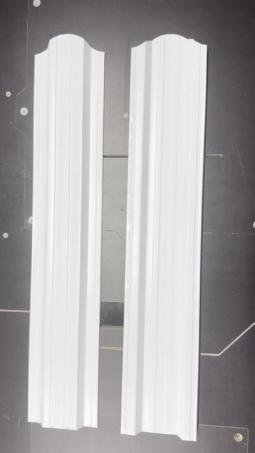 Металлический штакетник П образный RAL 9003 Глянцевое покрытие