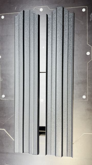 Металлический штакетник М образный RAL 9005 матовый текстурированный