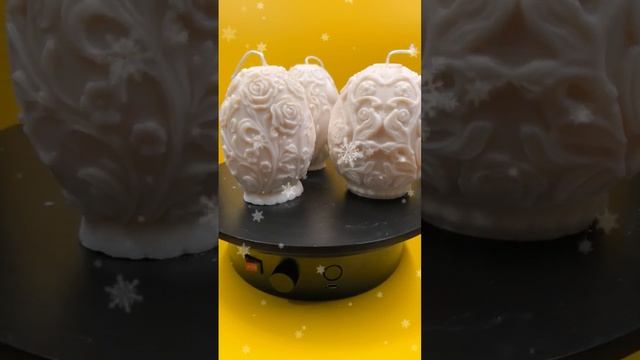 Интерьерные свечи ручной работы .