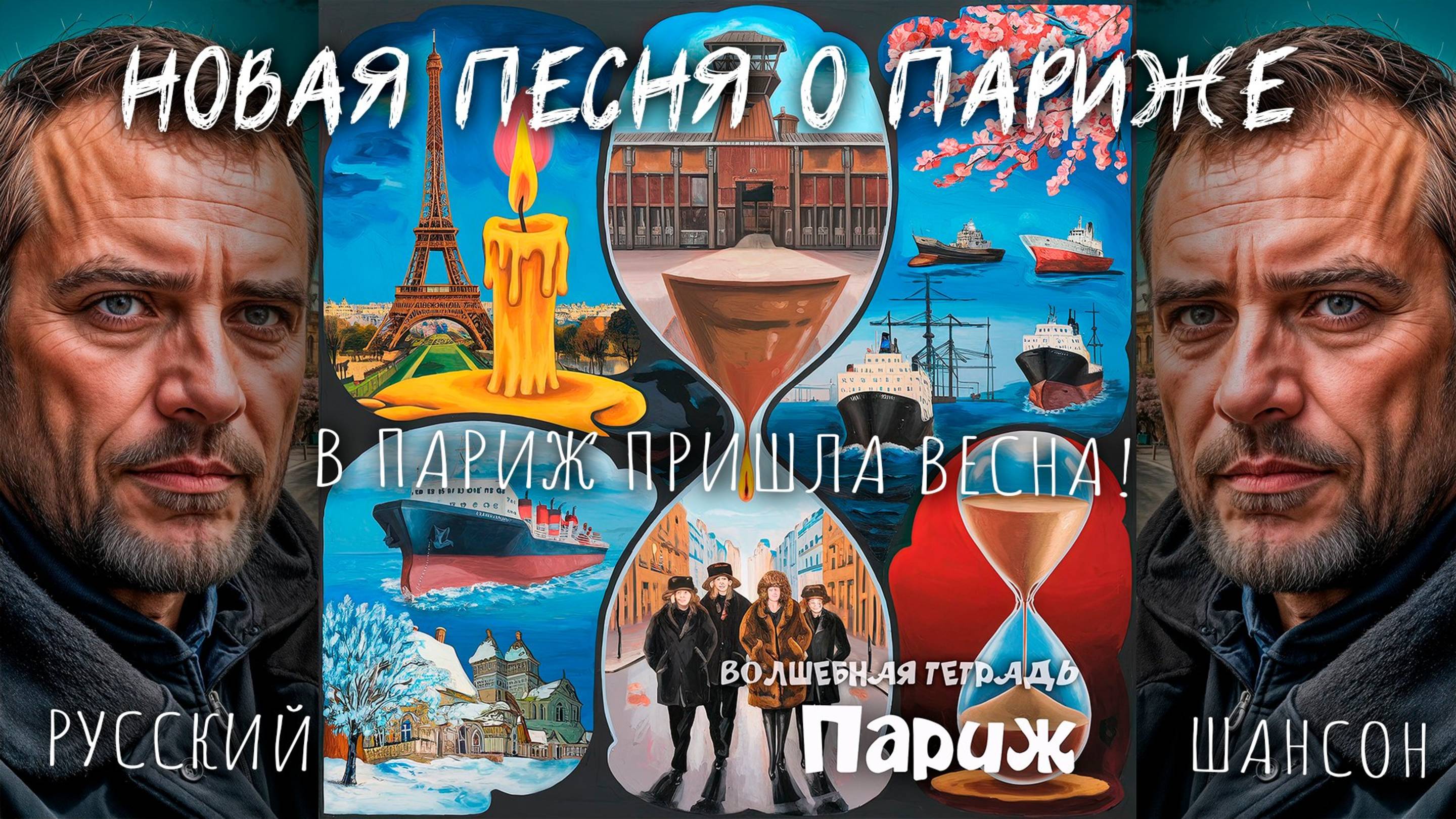 Волшебная тетрадь. "Париж". Новая песня о Париже в жанре русского шансона.  В Париж пришла весна!