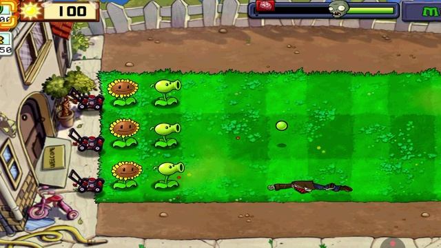 Прохожу PVZ 1 level 1-2