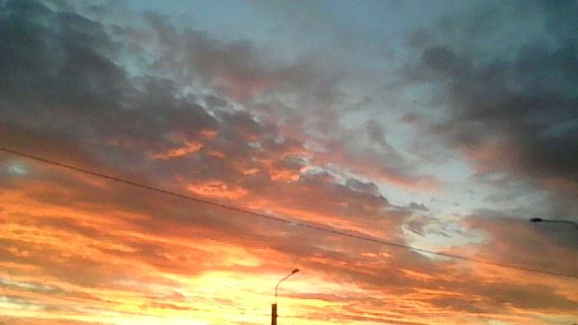 Ещё один красивый закат возле Финского залива.