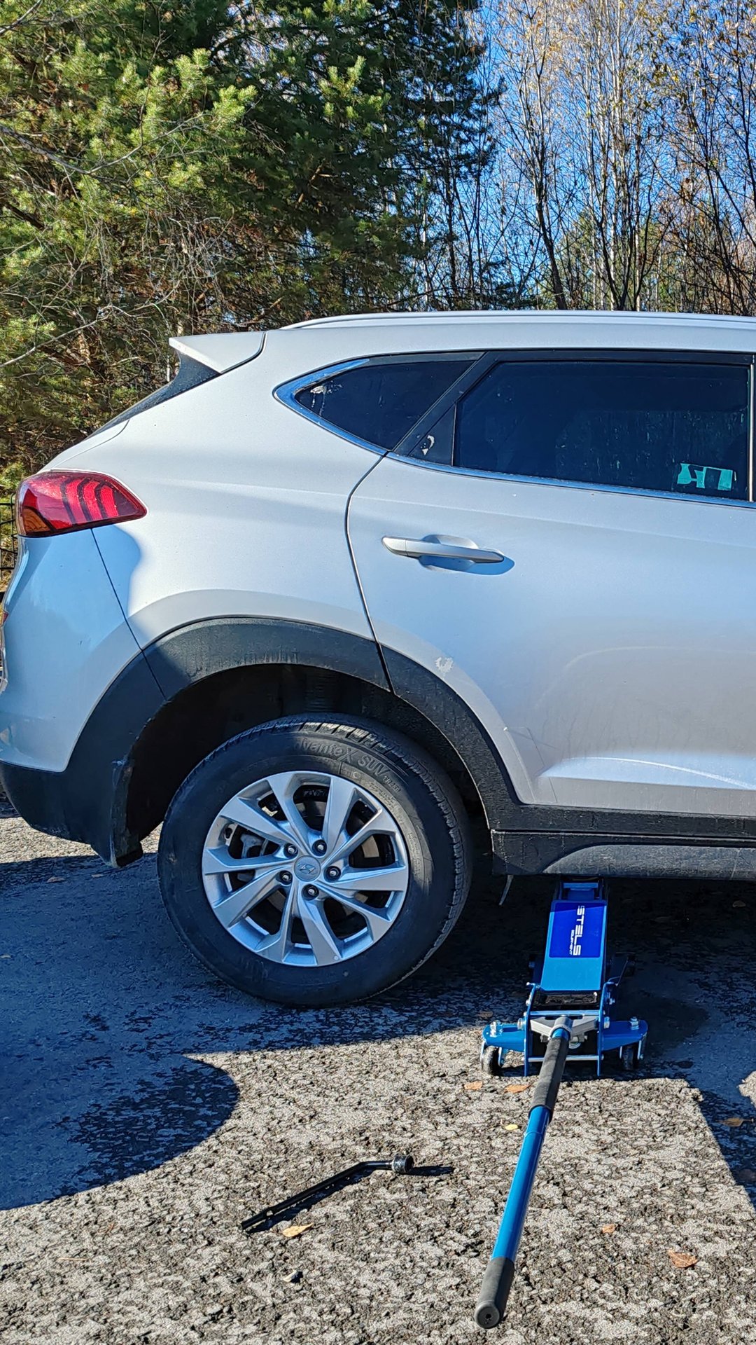 Домкрат автомобильный подкатной низкопрофильный STELS, 3 т, высота подъема 75-515 мм