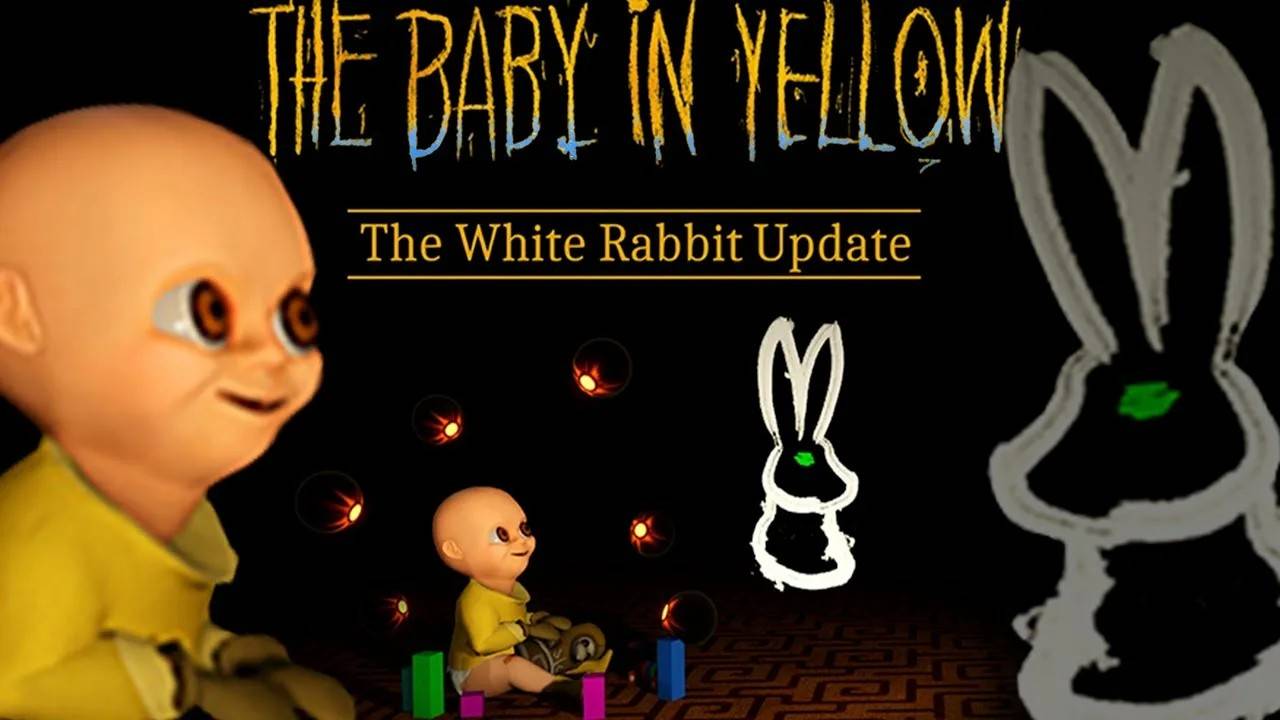 Малыш ►в желтом и зайка► другая версия