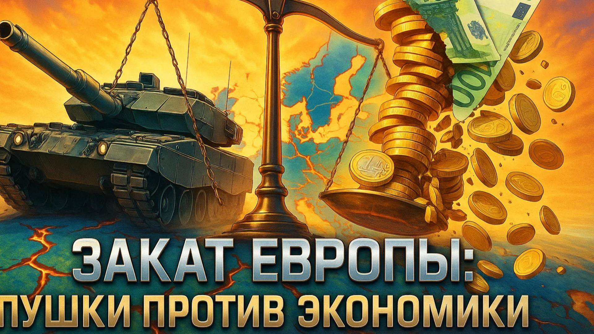 💥➡️💰 Алекс Крайнер | Пушки вместо масла: Как милитаризация Европы добивает её же экономику