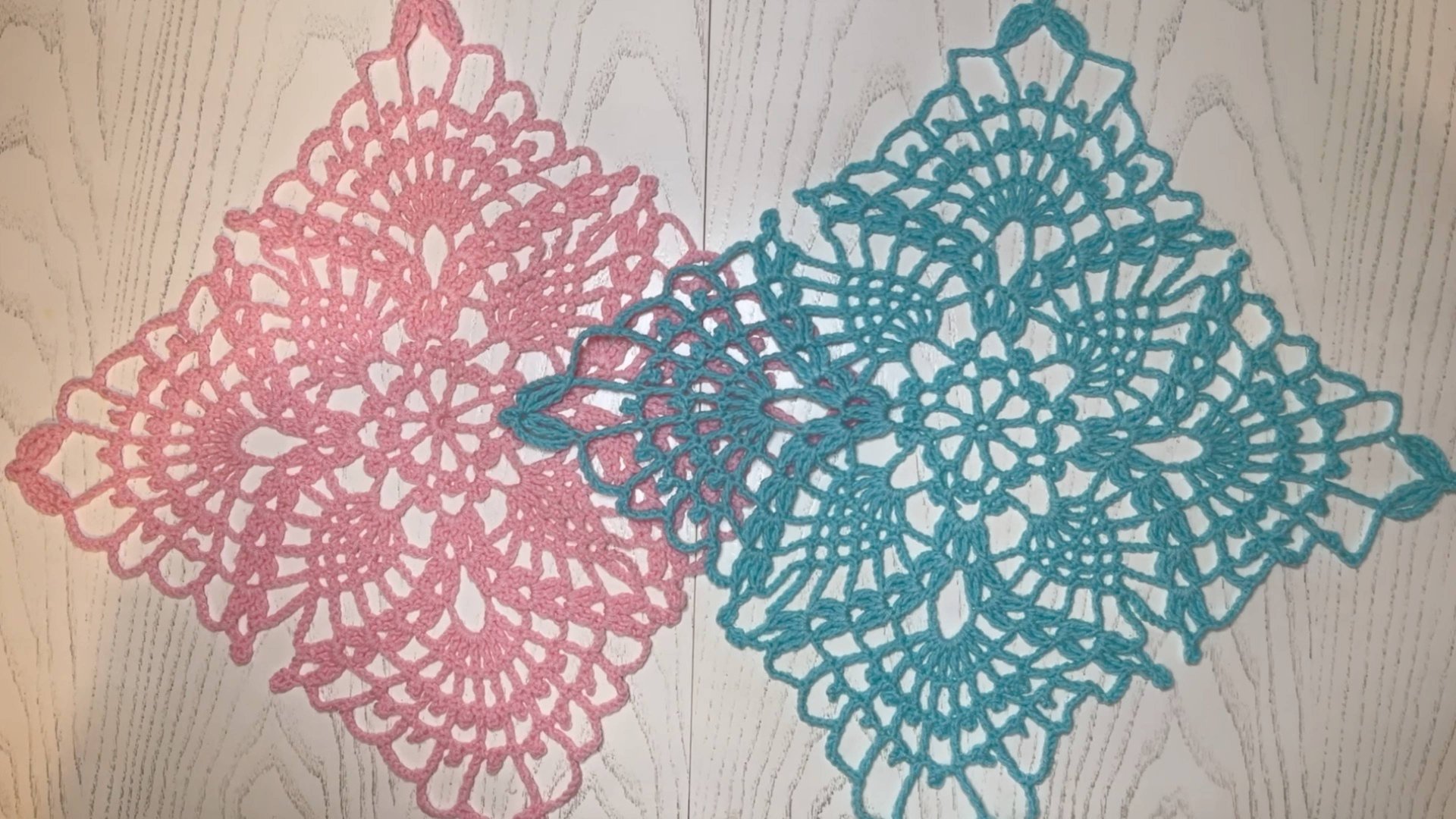 Мотив-Салфетка "Ажурный Ананас" | Квадратная ажурная салфетка крючком пошаговый мастер-класс