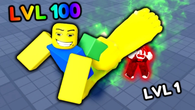 Удар по Ногам в ROBLOX!!!
