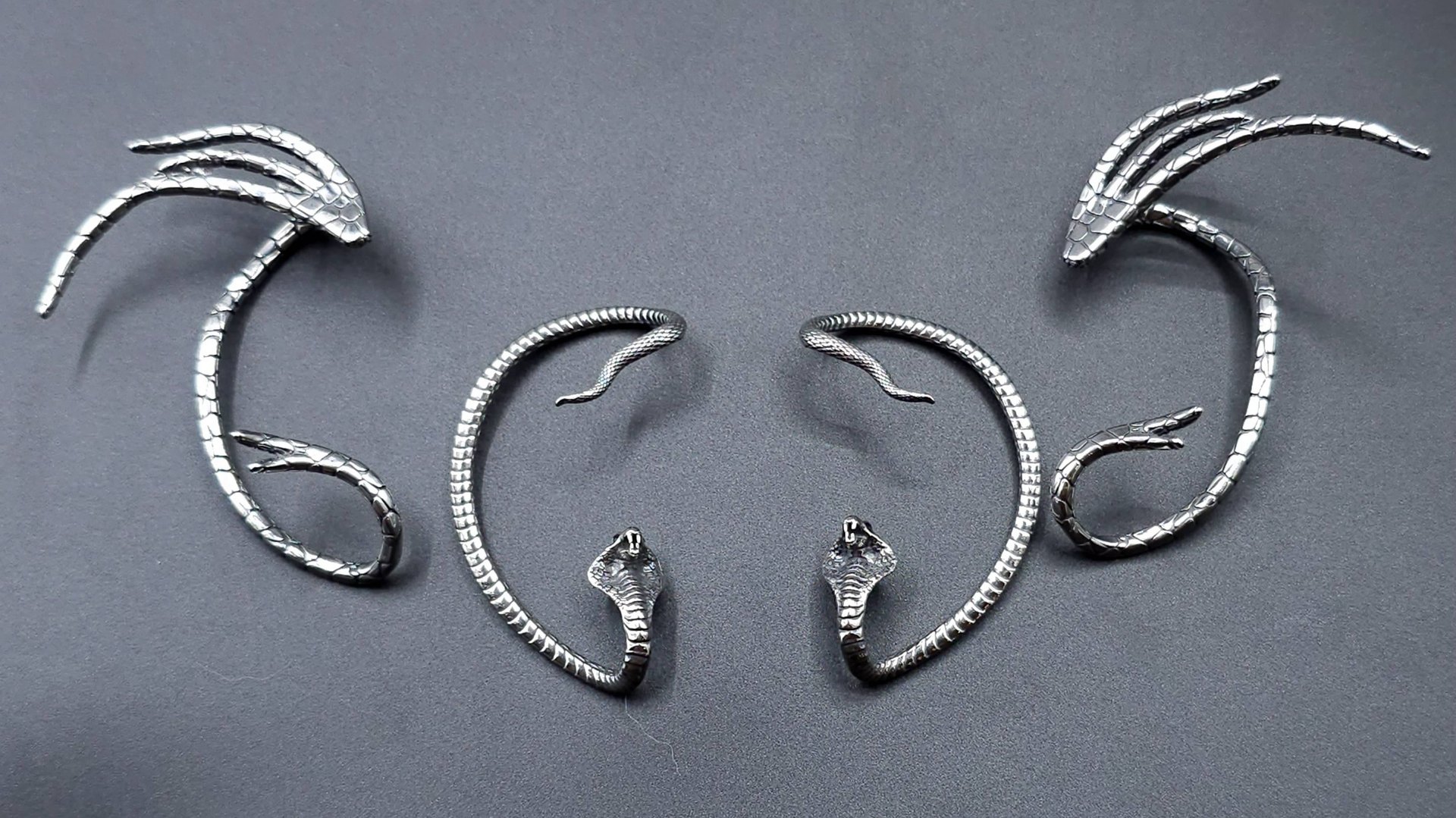 Бижутерные каффы без прокола в готическом стиле от StarfallShop