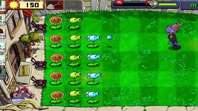 Прохожу PVZ 1 level 1-7