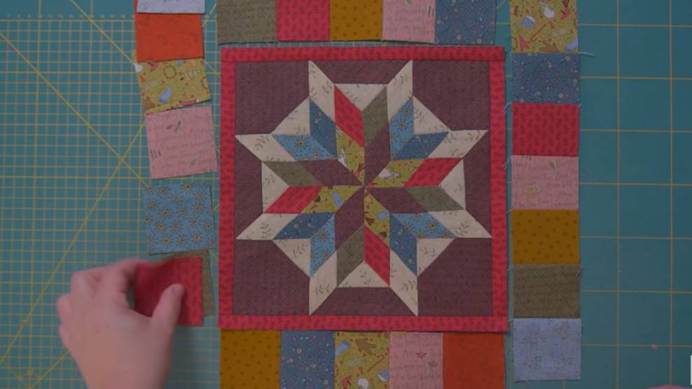 Лоскутный блок «Одинокая звезда» – Пошаговый мастер-класс от Лизы  для начинающих! ✨