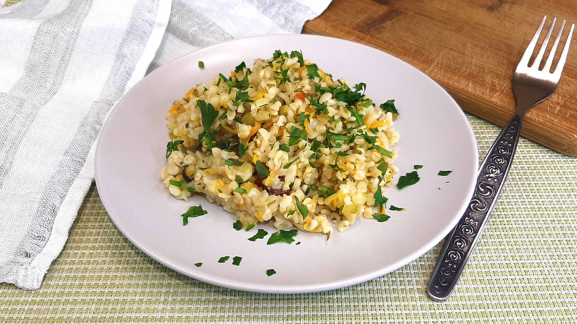 Вкусная каша с овощами за 30 минут. Гречка или булгур. На завтрак, ужин или гарнир