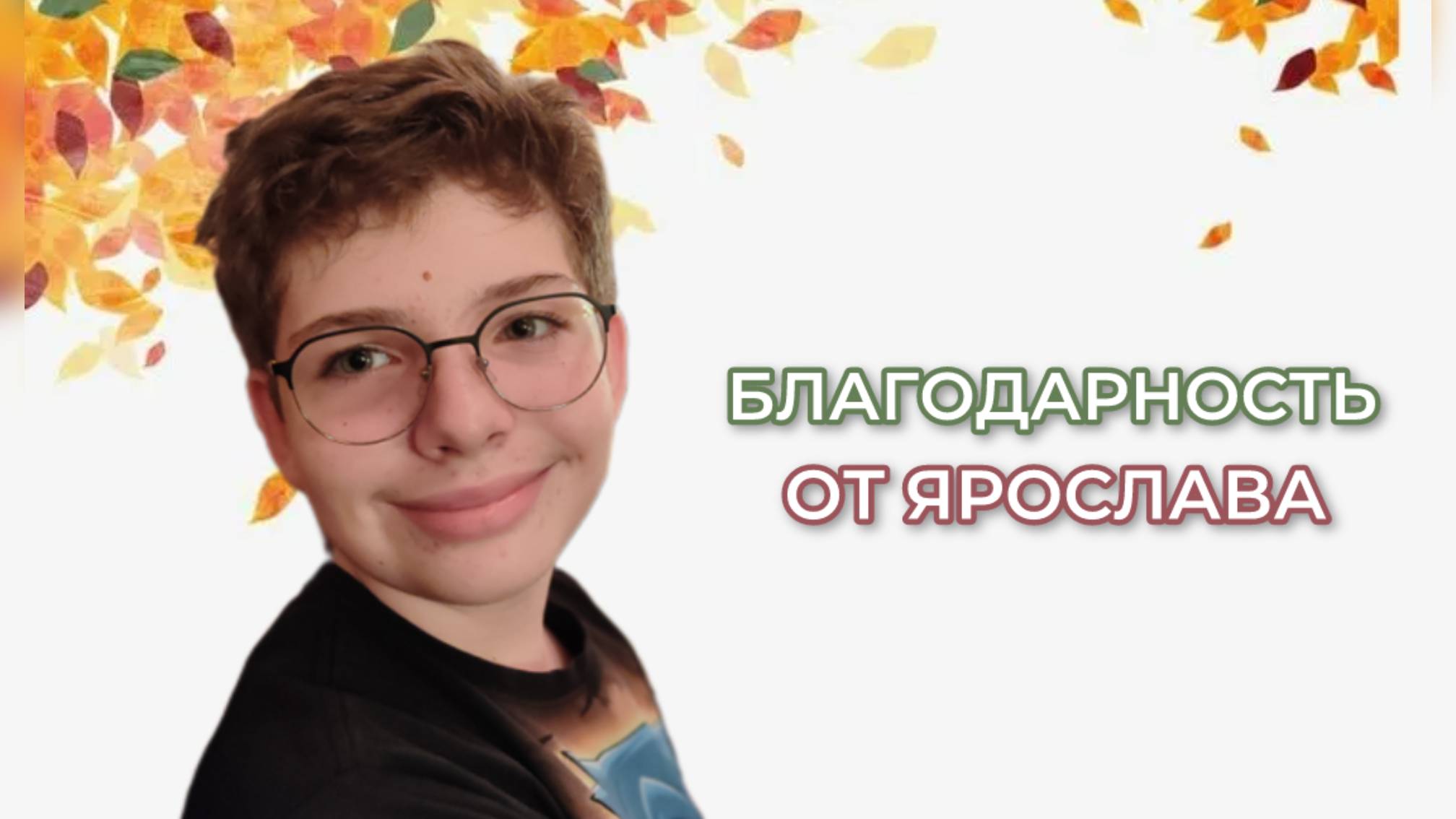 Благодарность от Ярослава