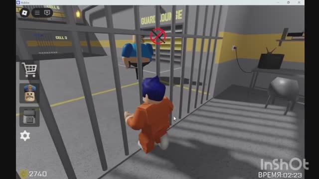 сбегаем из тюрьмы сумасшедшего Барри!  👮