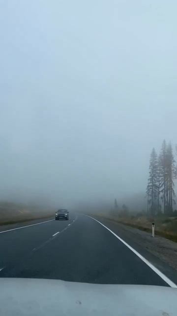 Туманная дорога на о. Ладога