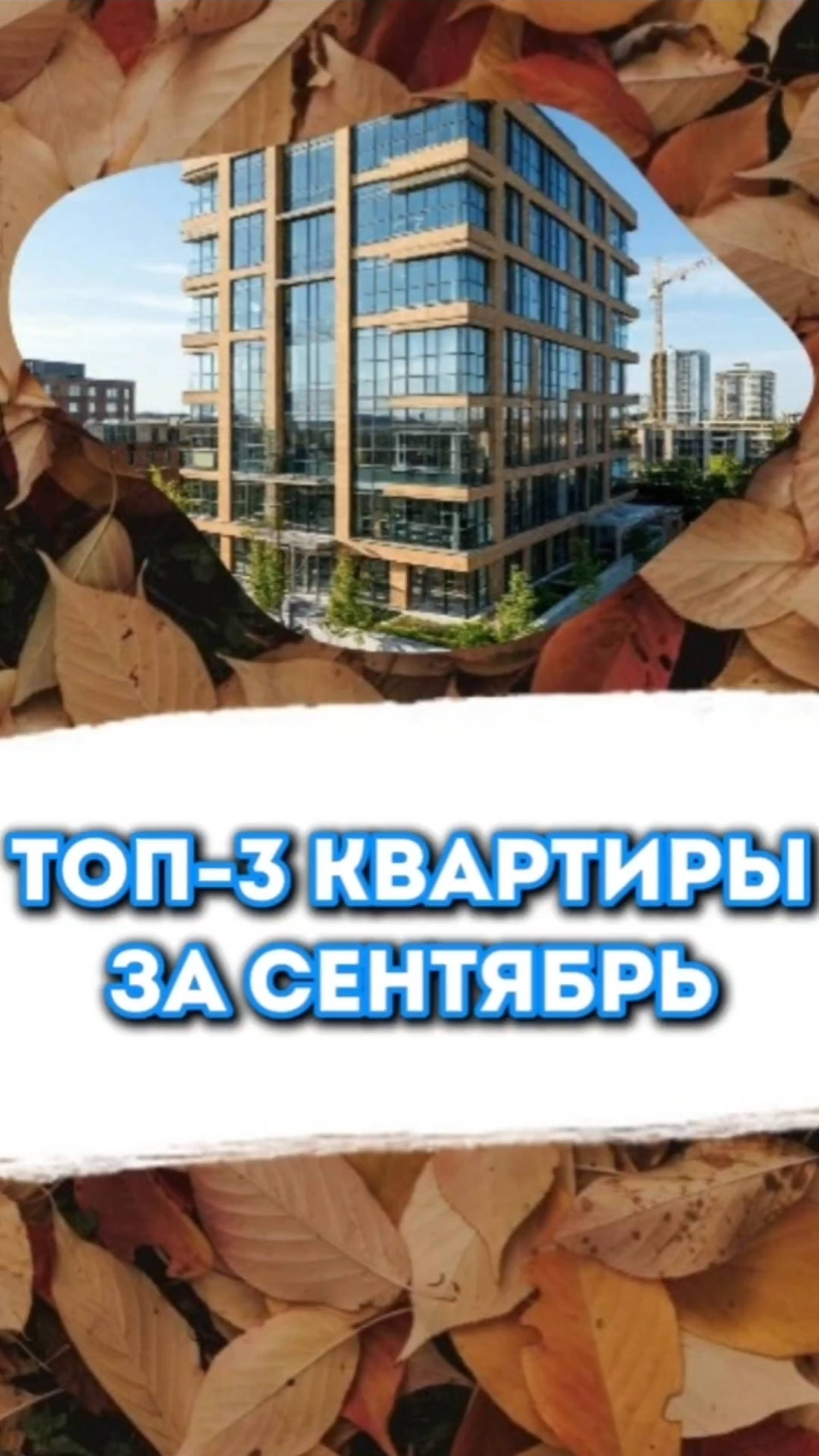 Топ-3 квартиры Москвы за сентябрь 2025 года!