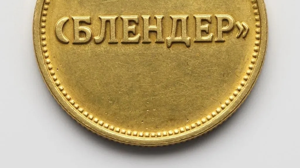 как сделать монету в блендер на русском