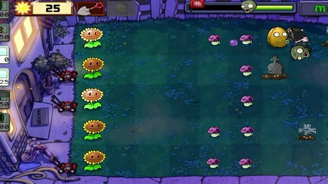 Прохожу PVZ 1 level 2-1