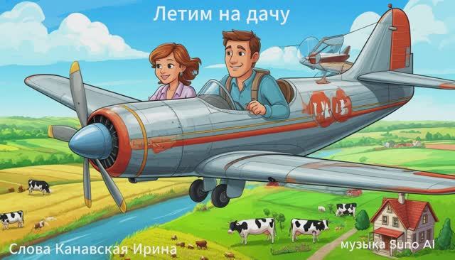Летим на дачу. Веселая шутливая песня