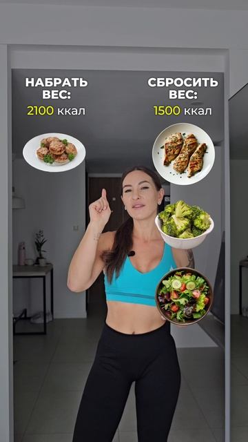 Как питаться если хочешь сбросить или набрать вес?