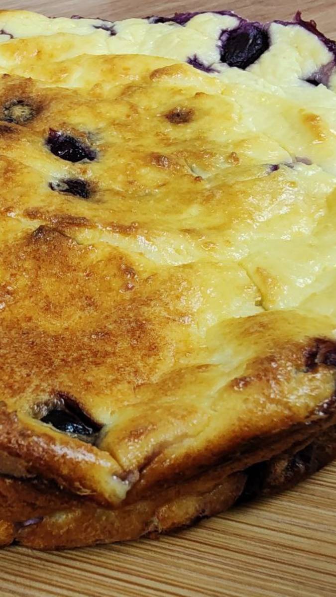 Кето-запеканка воздушная с голубикой 🍰 #машатафье