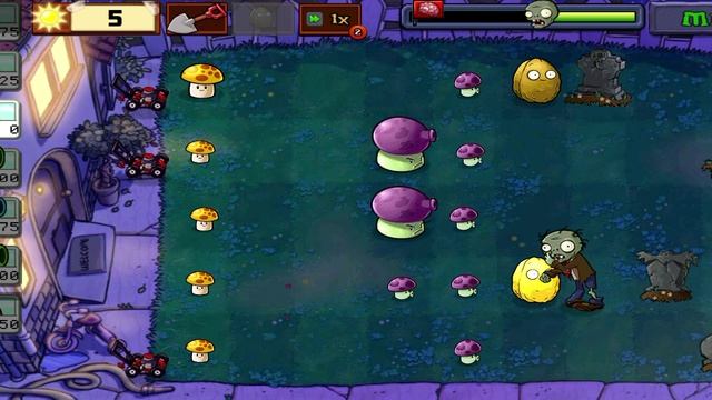Прохожу PVZ 1 level 2-3