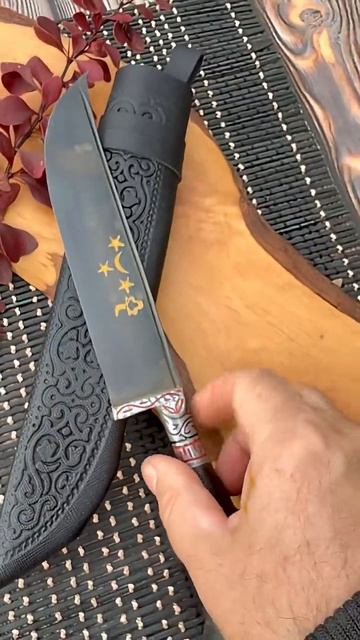 Рог быка на рукояти и очень красивые ножны за 1800 руб. Смотреть до конца!!! СЮРПРИЗ! 89253800730