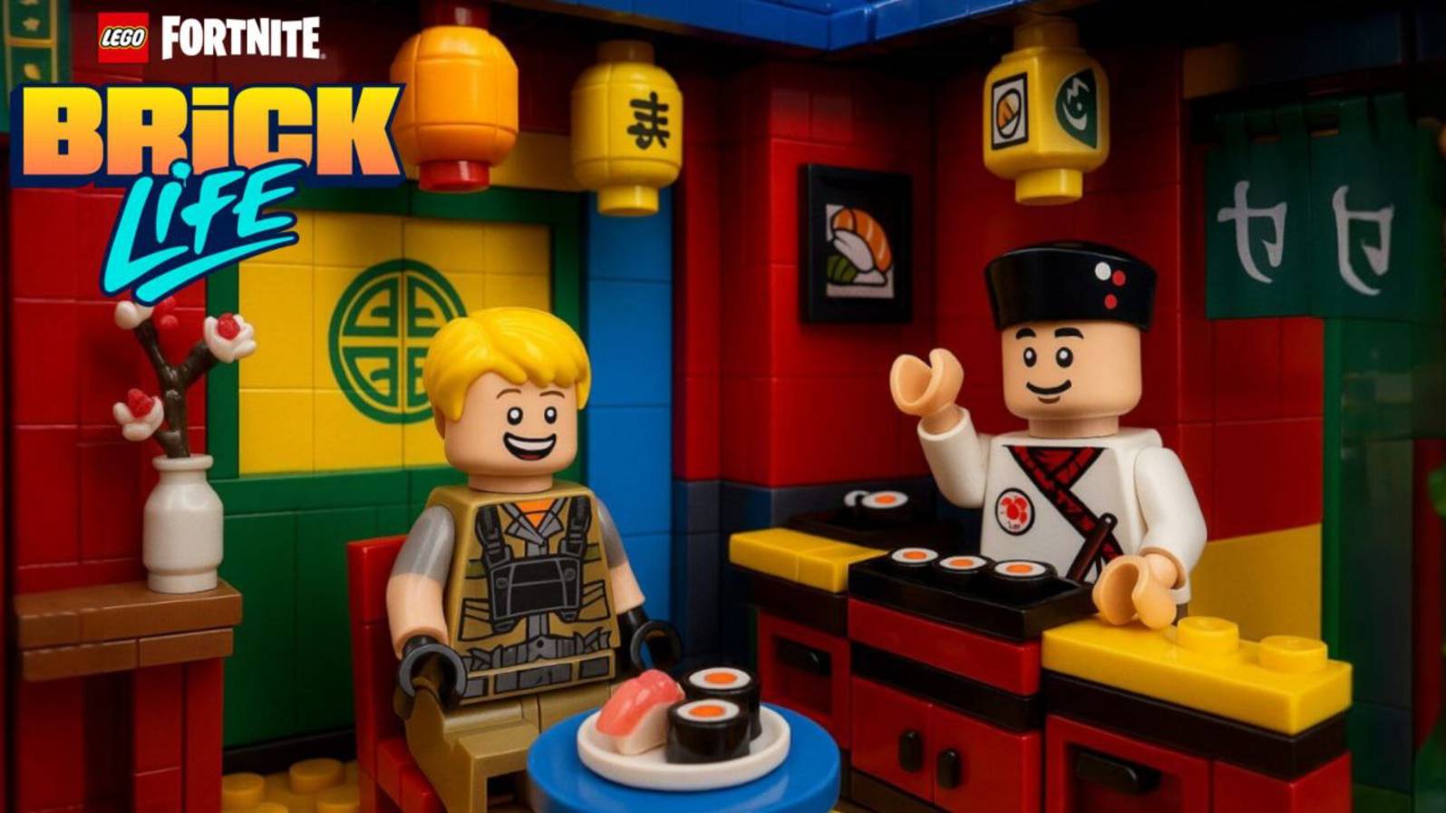 Работа Сушистом в LEGO Fortnite Brick Life