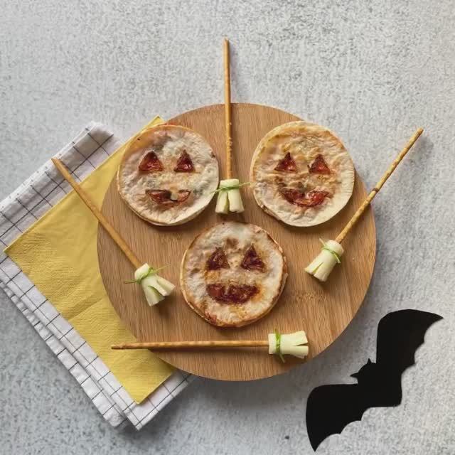 Детские рецепты на Хэллоуин — пиццы-тыквы