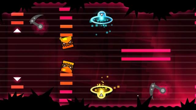 Уровень из разных стилей:Arid by Fixinator (Geometry Dash)